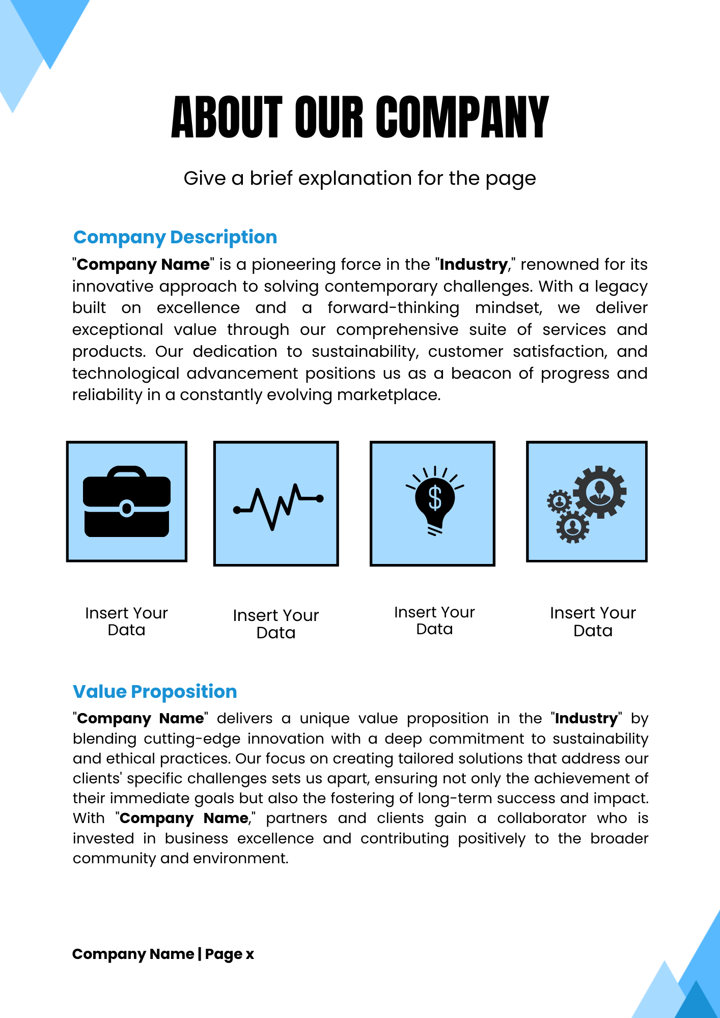 Free Business Plan Template - Oak Business Consultant