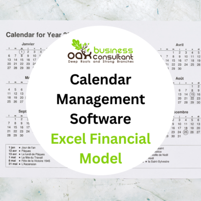 Calendar Management Software Excel Financial Model