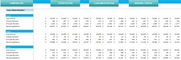 Auto Repair Excel Financial Model Template
