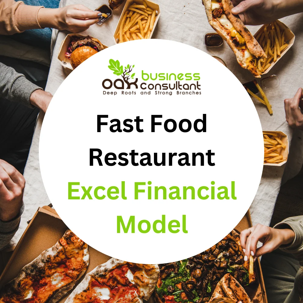 Fast Food Restaurant Excel Financial Model - Oak Business Consultant