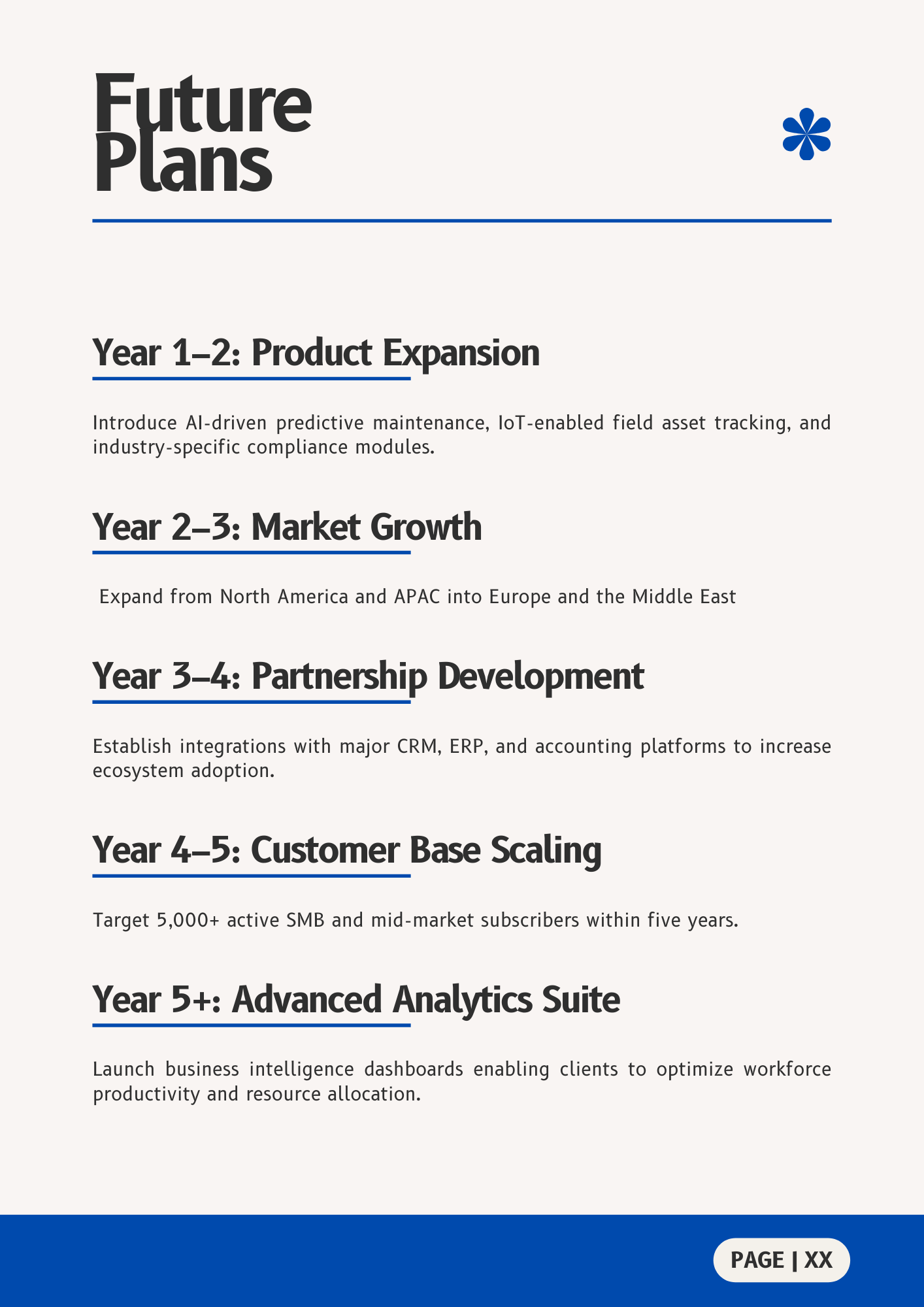 Field Service Software Business Plan - Oak Business Consultant