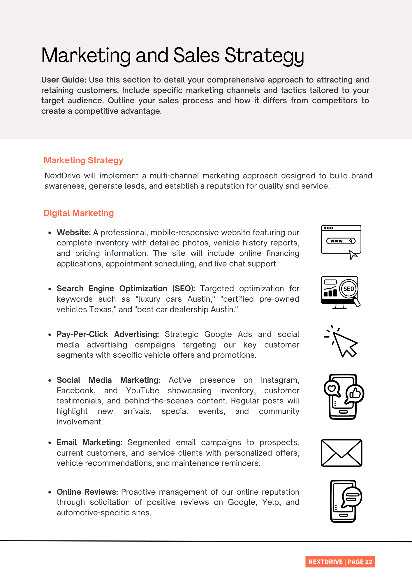 Car Dealer Business Plan - Oak Business Consultant