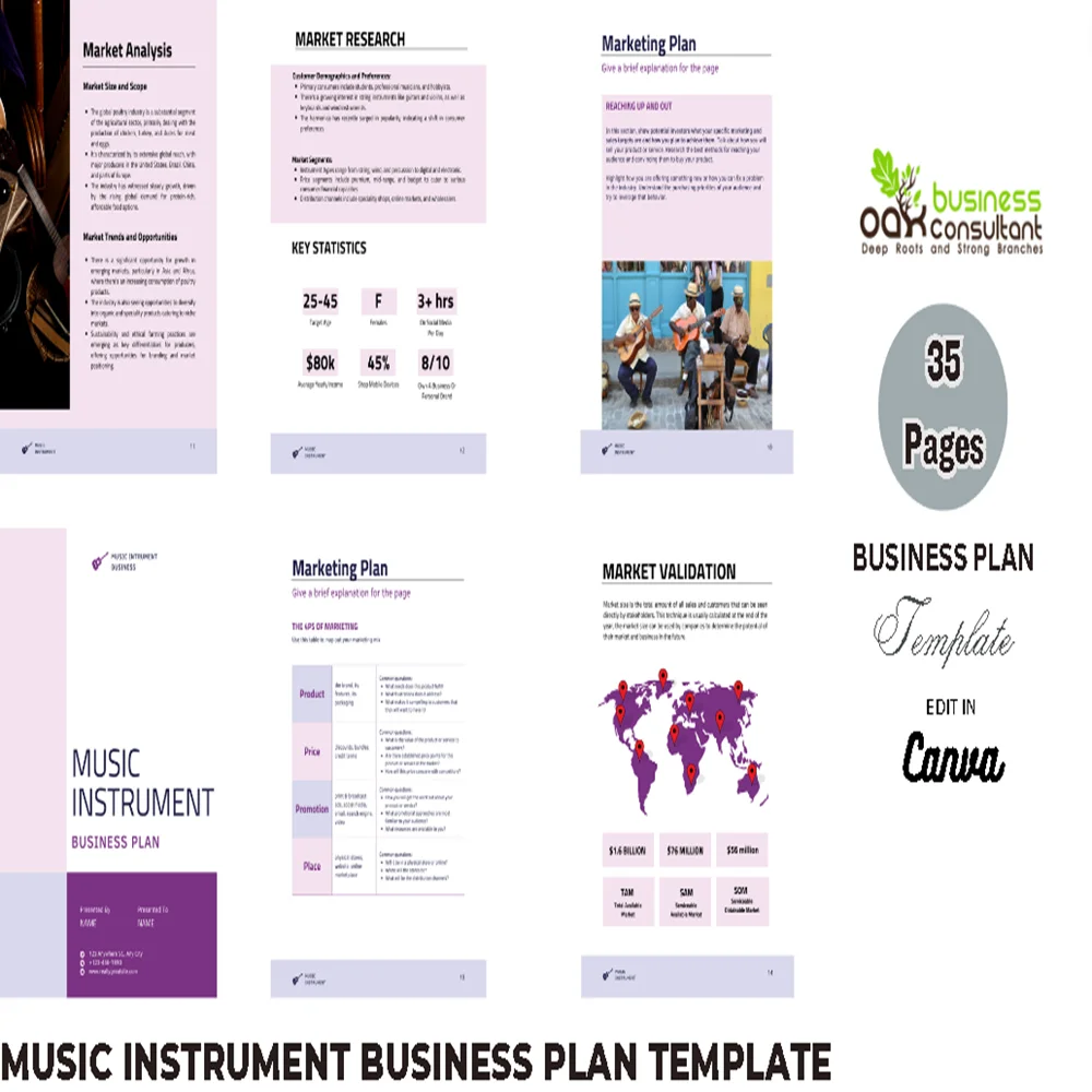 Music Instrument Business Plan - Oak Business Consultant