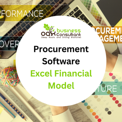 Procurement Software Excel Financial Model - Oak Business Consultant