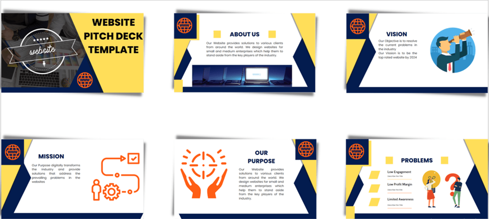 Website Pitch Deck Template - Oak Business Consultant