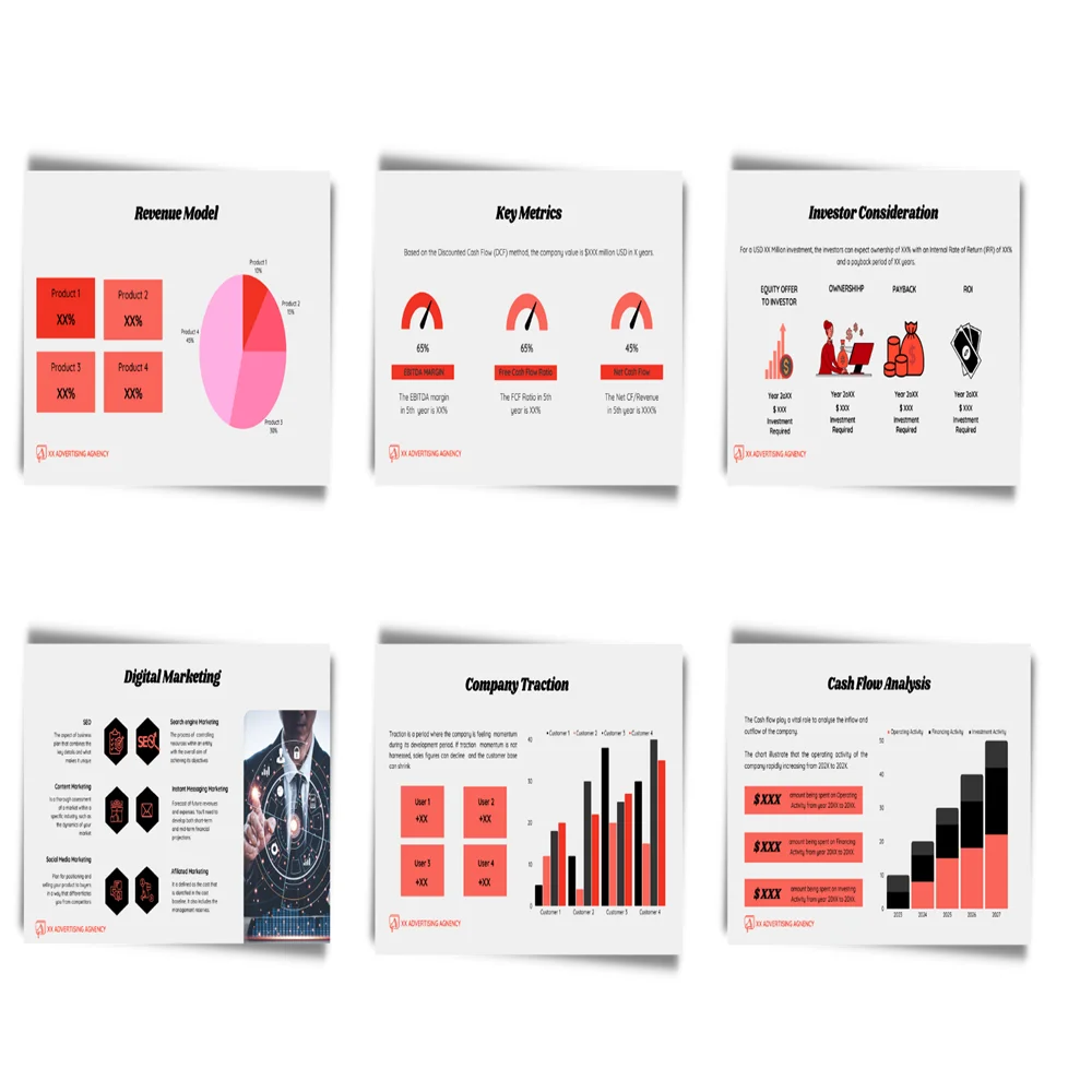 Advertising Pitch Deck Template - Oak Business Consultant