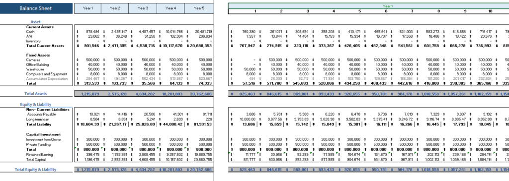 Inventory Control Software Financial Model - Oak Business Consultant