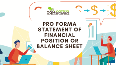 Pro Forma Statement of Financial Position Or Balance sheet