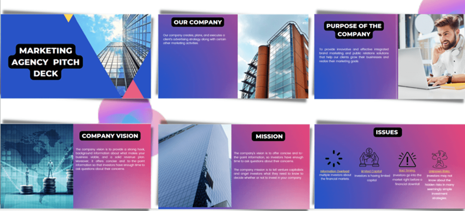 Marketing Agency Pitch Deck Template - Oak Business Consultant