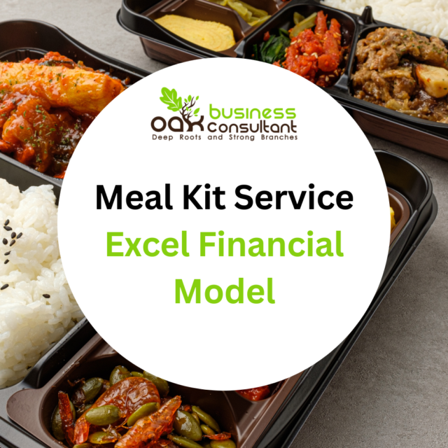 Meal Kit Service Excel Financial Model - Oak Business Consultant