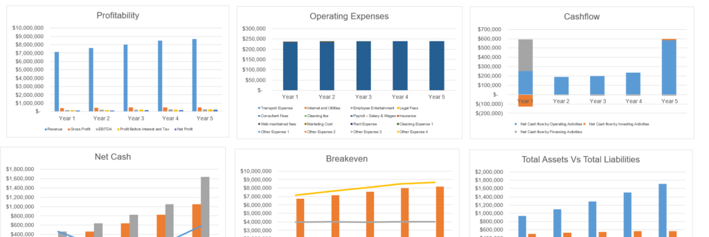 Electric Car Agency Excel Financial Model - Oak Business Consultant