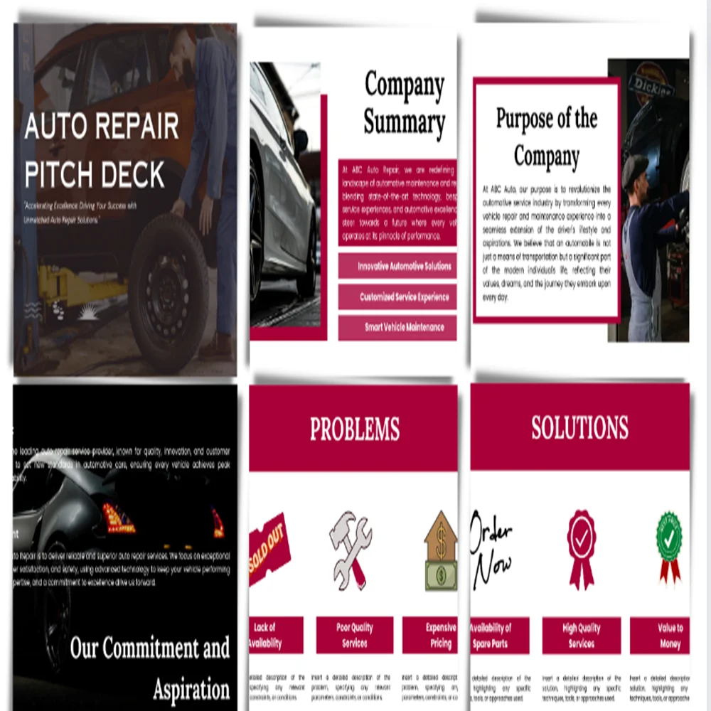 Auto Repair Pitch Deck - Oak Business Consultant