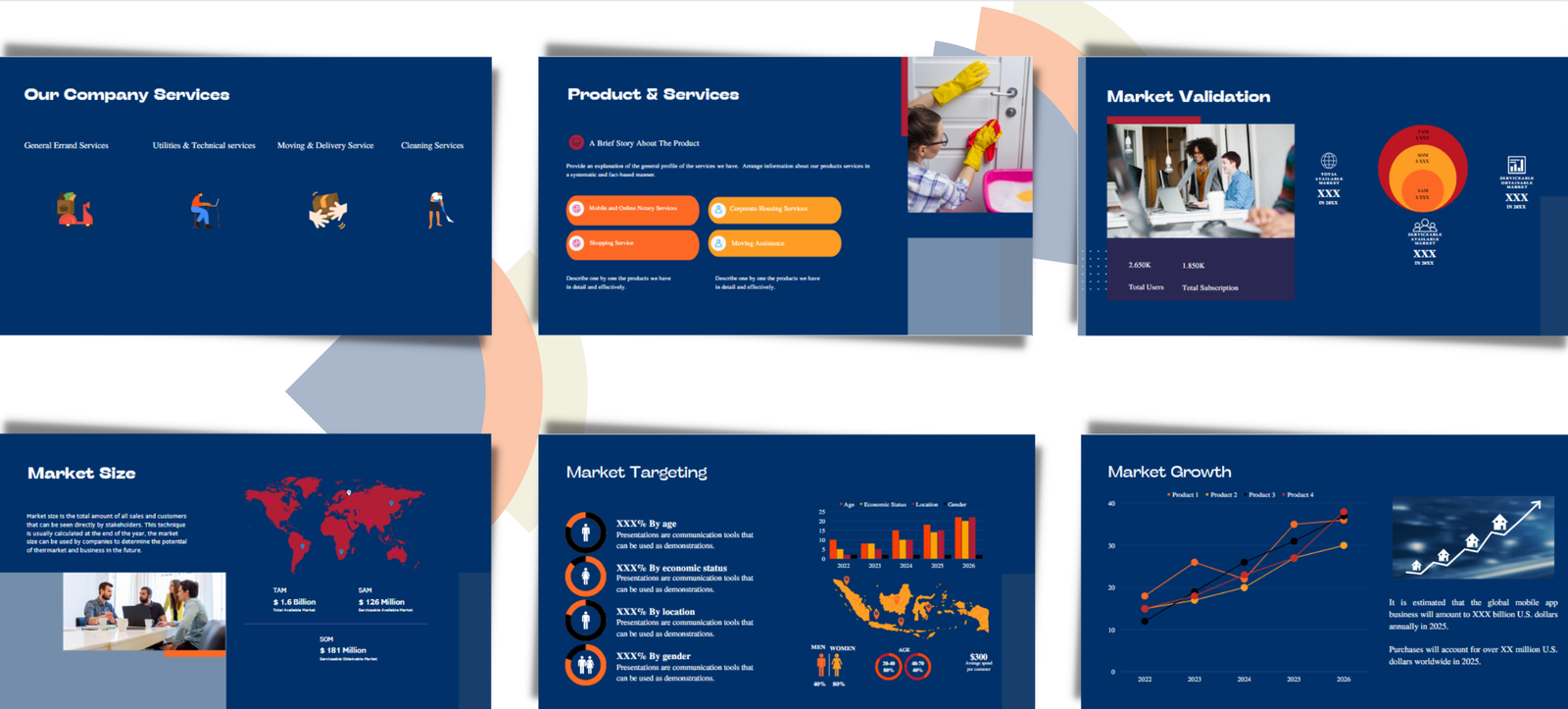 Errand Service Pitch Deck Template - Oak Business Consultant