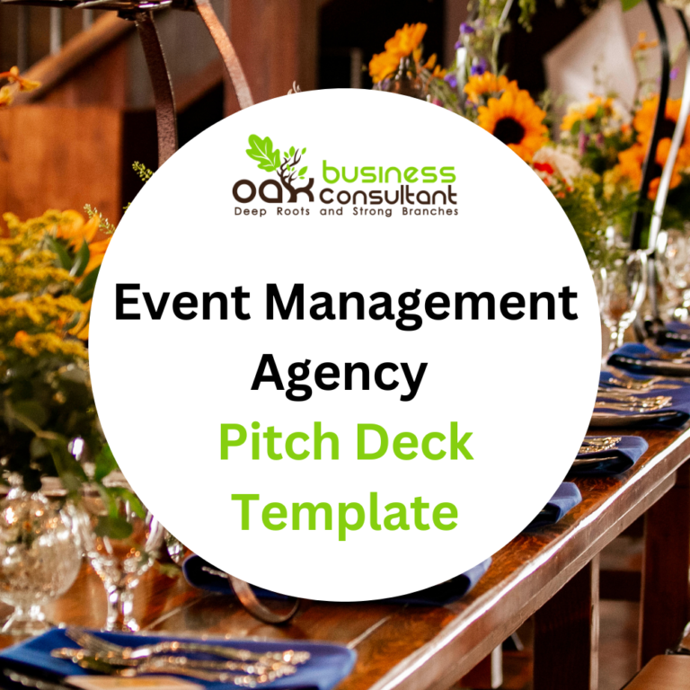 Event Management Agency Pitch Deck - Oak Business Consultant