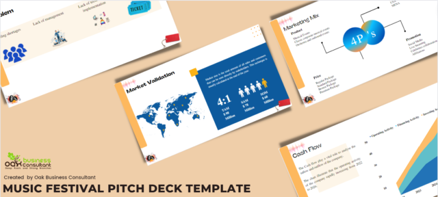 Music Festival Pitch Deck Template - Oak Business Consultant