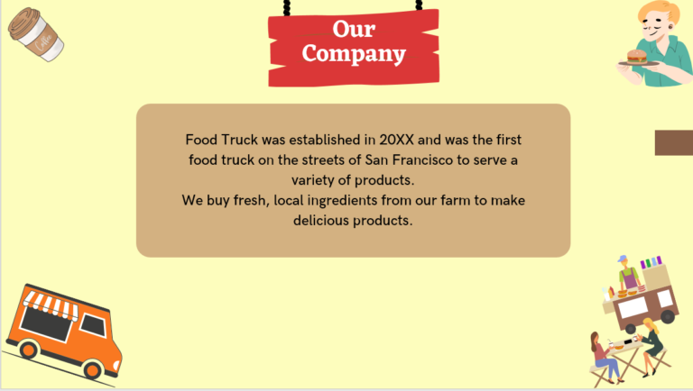 Food Truck Pitch Deck - Oak Business Consultant