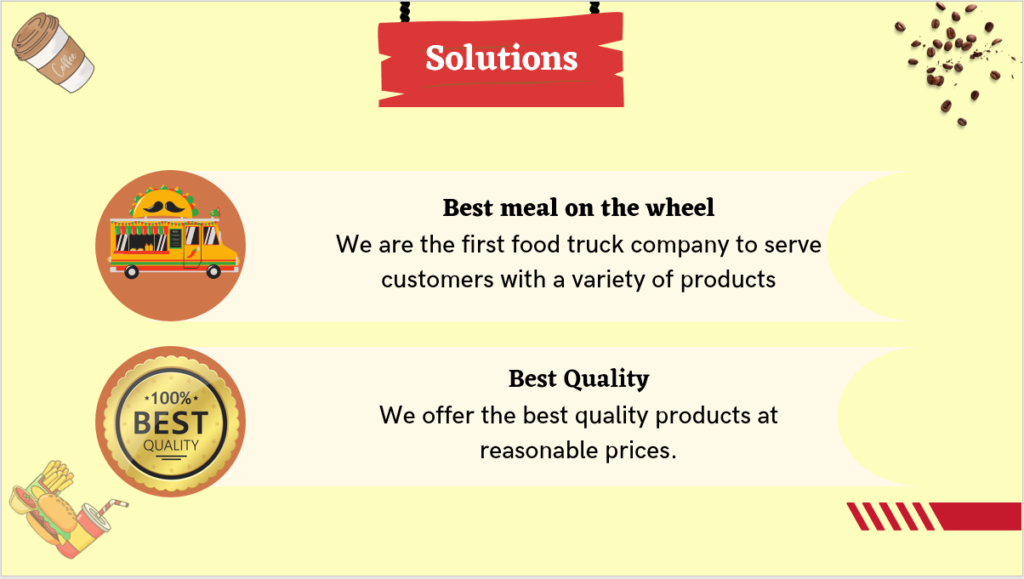 Food Truck Pitch Deck - Oak Business Consultant