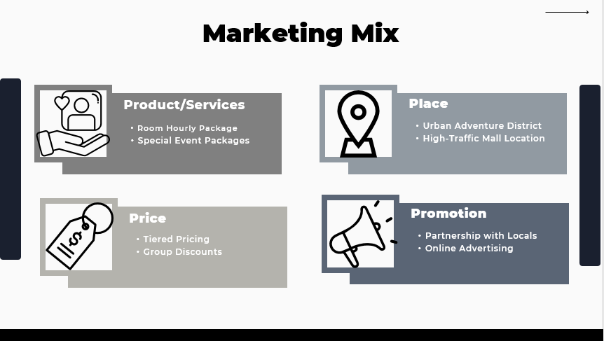 Escape Room Pitch Deck Template - Oak Business Consultant