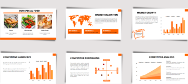 Fine Dine Restaurant Pitch Deck Template - Oak Business Consultant