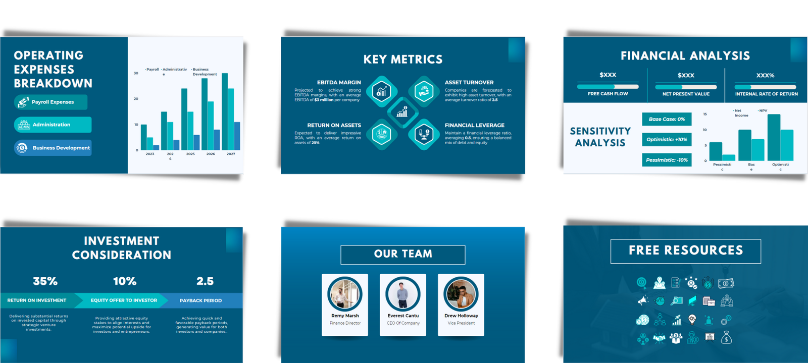 Venture Capital Pitch Deck Template - Oak Business Consultant