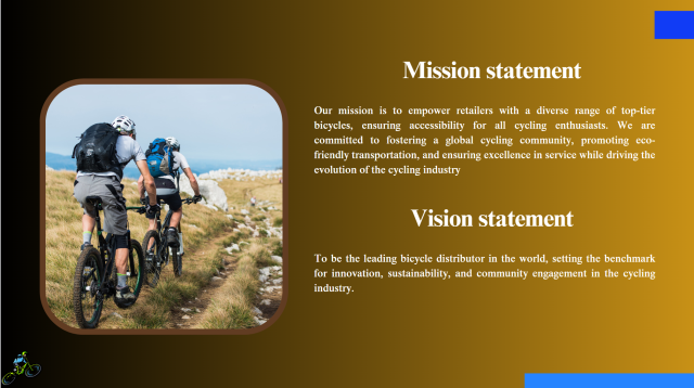 Bike Distribution Pitch Deck Template - Oak Business Consultant