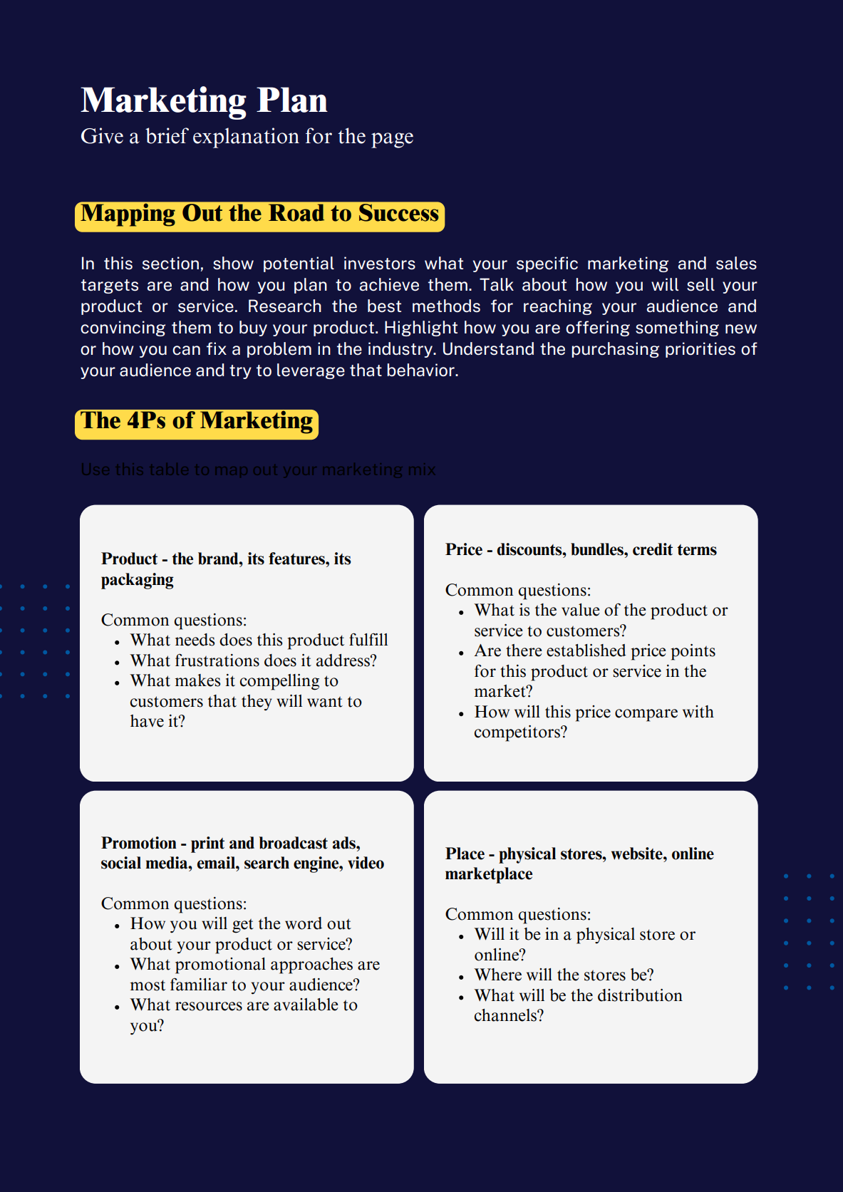 E-commerce Business Plan Template - Oak Business Consultant
