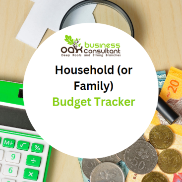 Household (or Family) Budget Planner Tool - Oak Business Consultant