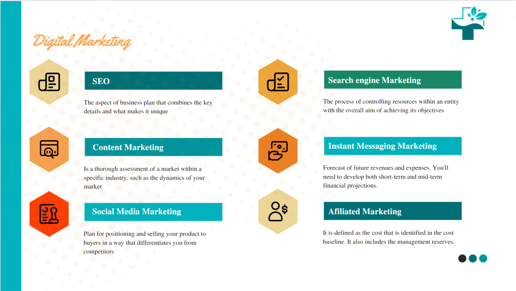 Smart Hospital Pitch Deck Template - Oak Business Consultant