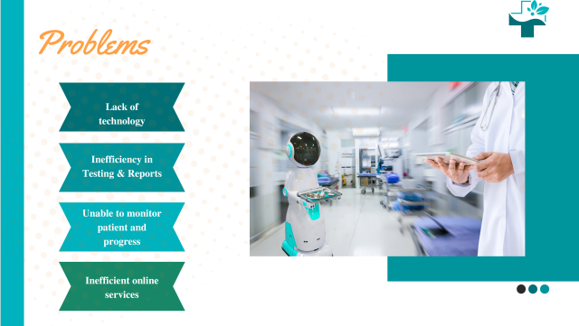 Smart Hospital Pitch Deck Template - Oak Business Consultant