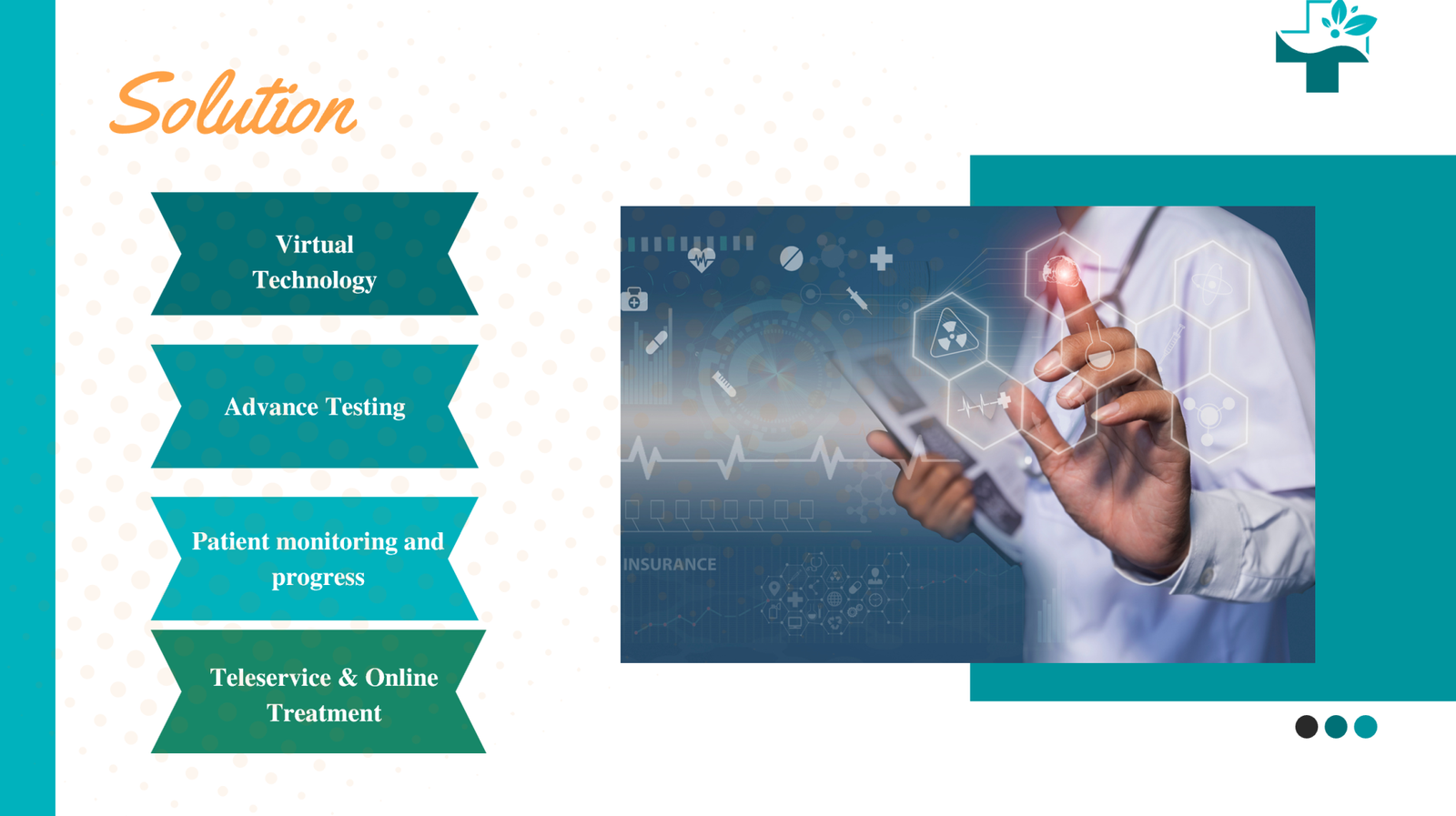 Smart Hospital Pitch Deck Template - Oak Business Consultant