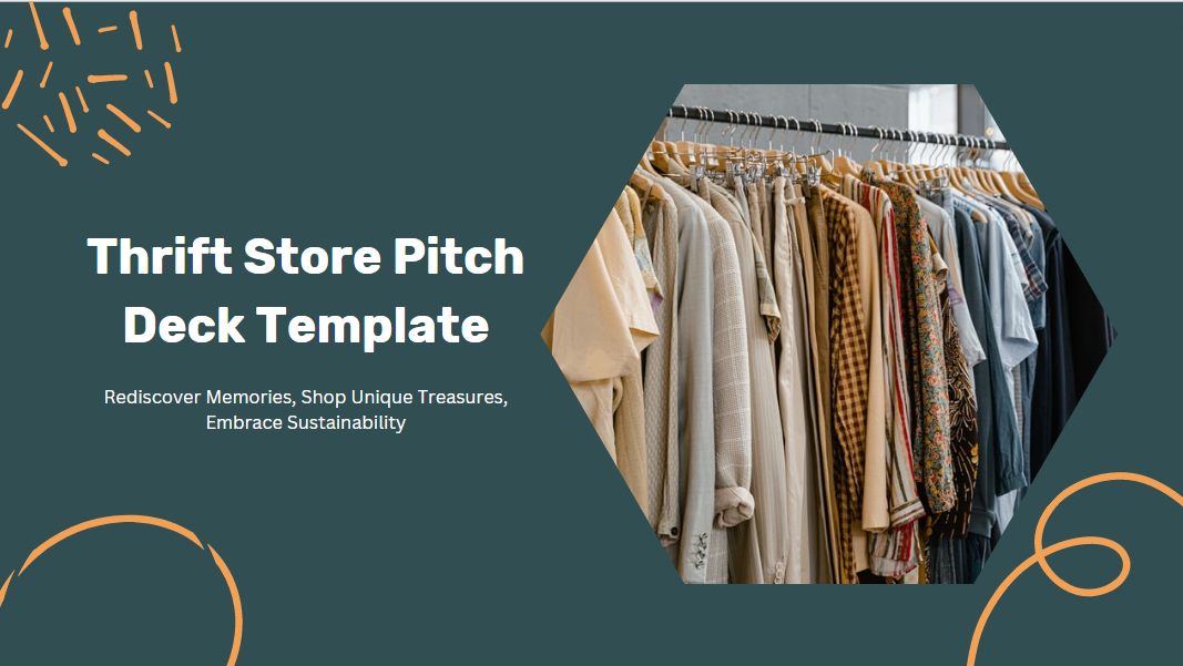 Thrift Store Pitch Deck Template - Oak Business Consultant