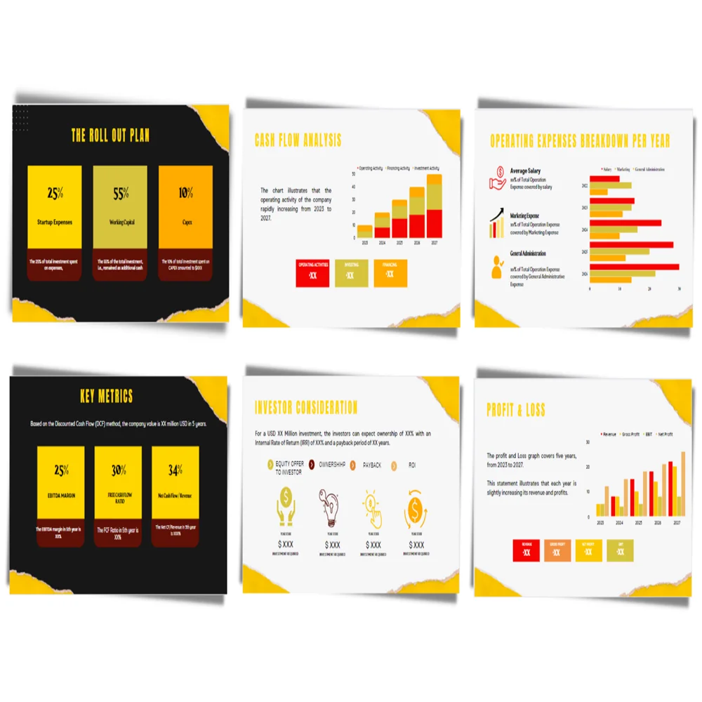 Shoe Store Pitch Deck Template - Oak Business Consultant