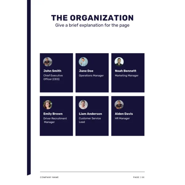 Uber Business Plan Template - Oak Business Consultant