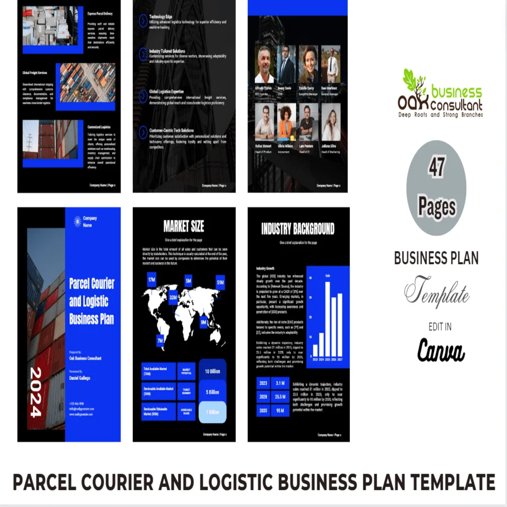 Parcel Courier and Logistic Business Plan Template