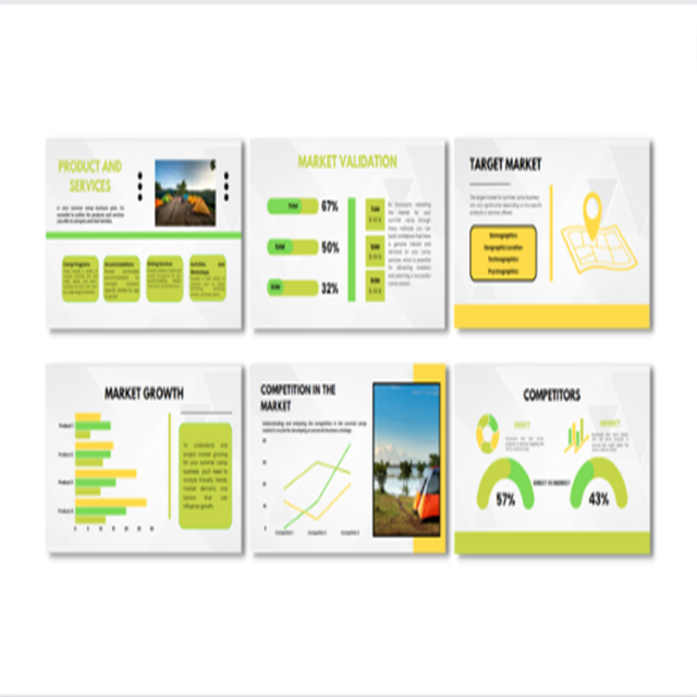 Summer Camp Pitch Deck Template - Oak Business Consultant