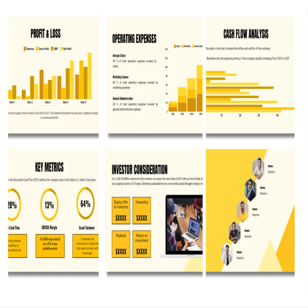 Remote Tech Support Pitch Deck Template - Oak Business Consultant