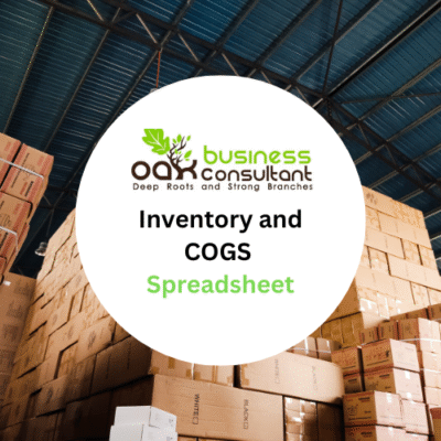 Inventory and COGS Excel Spreadsheet - Oak Business Consultant